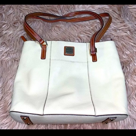 Dooney & Bourke | Bags | Dooney Bourke Cream Bone Color Pebble Grain ...
